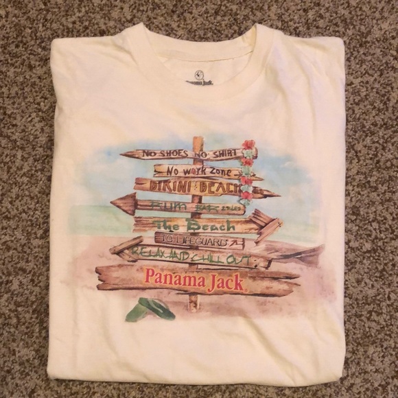 Panama Jack | Shirts | Panama Jack Mens Xxl Cream Shortsleeved Tee ...